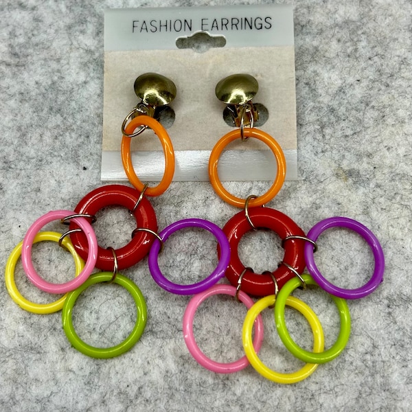 Vintage 80s Earrings - Etsy