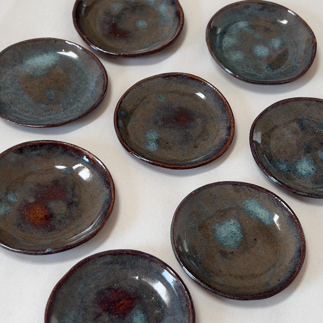 Little Plates 3 Handmade Studio Ceramic Pottery Small Dish Vessels for ...