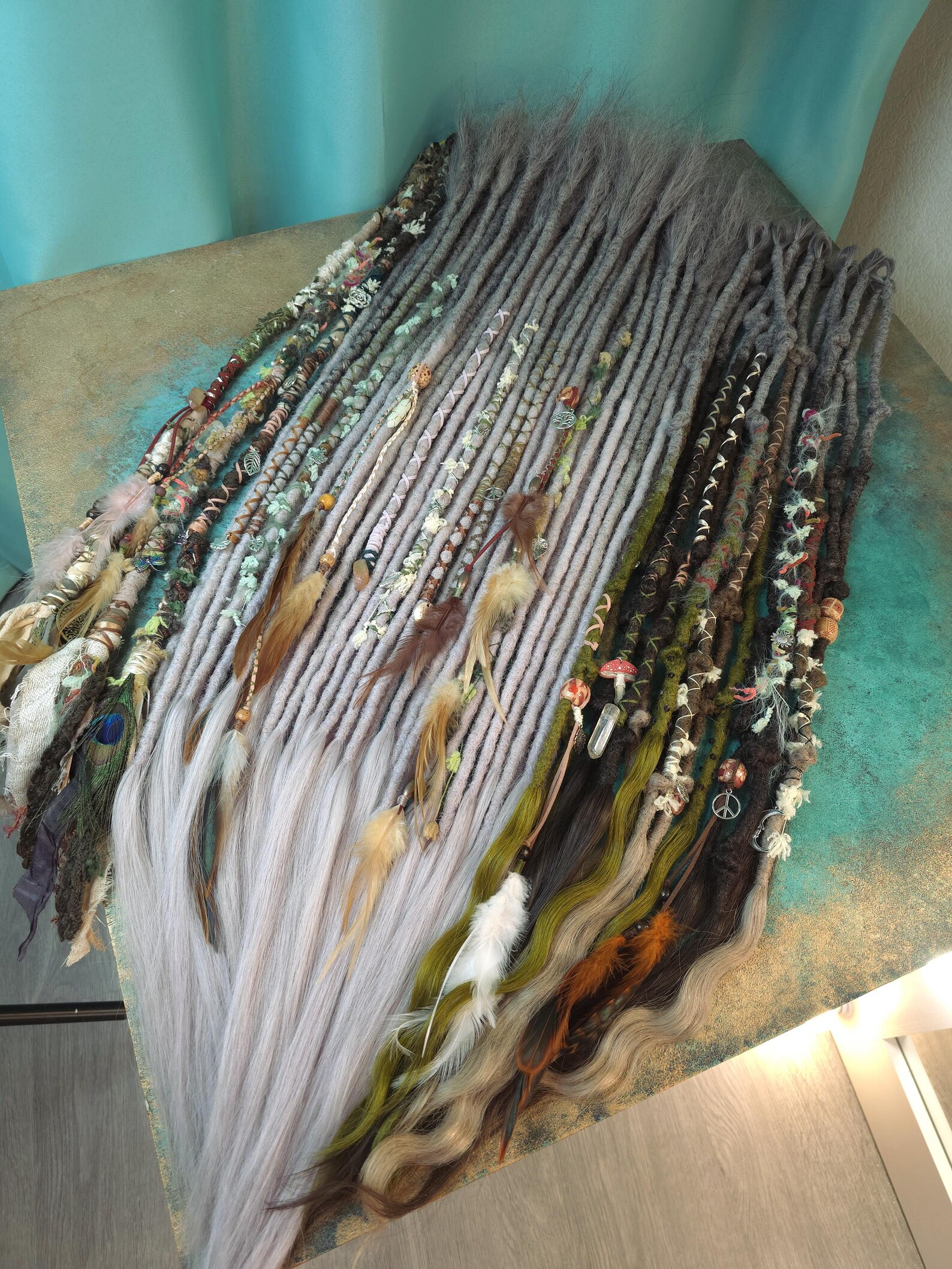 Custom Human Hair Dreadlock Extensions With Thick Ends - Etsy