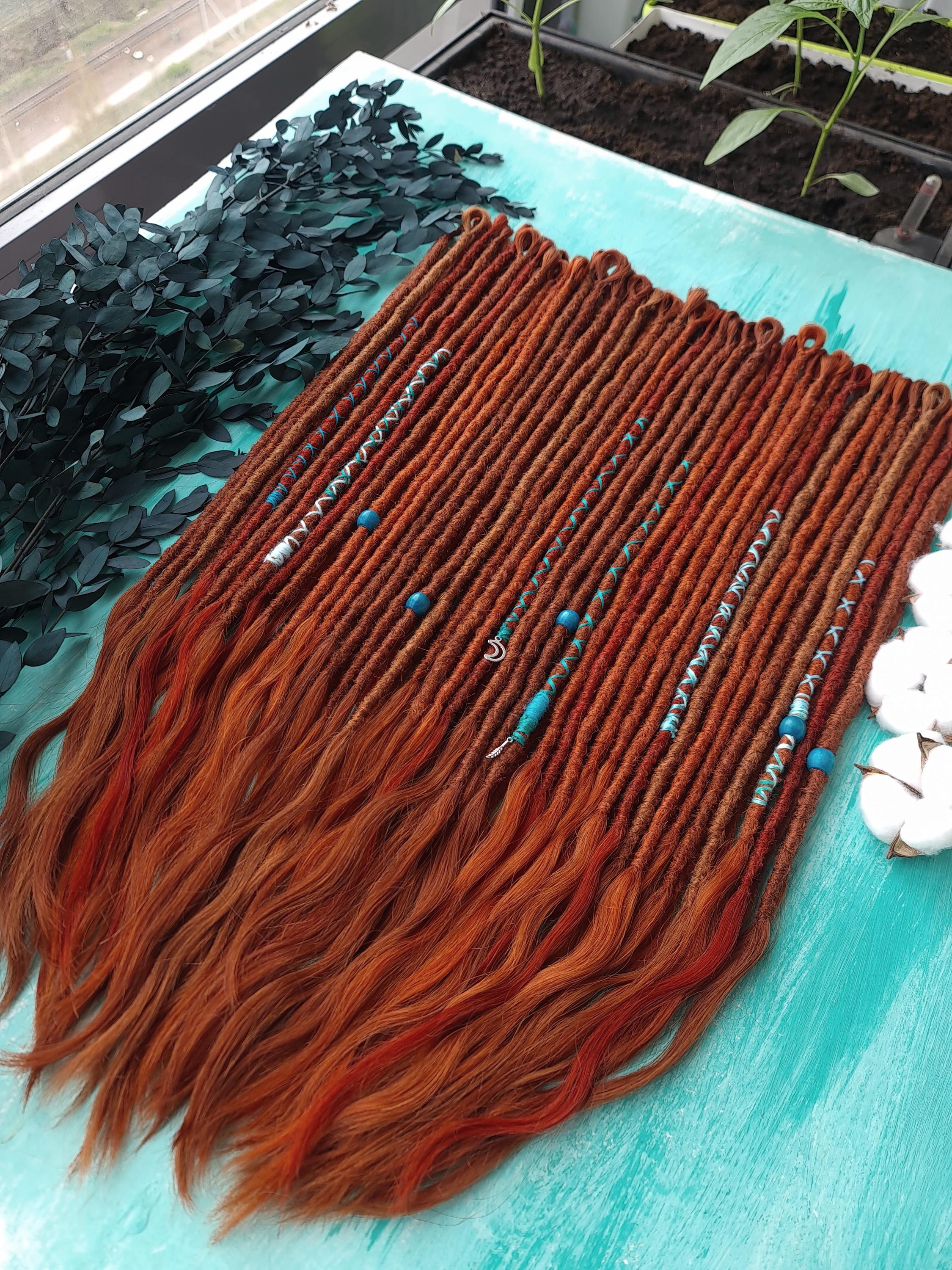 Custom Human Hair Dreadlock Extensions With Thick Ends - Etsy