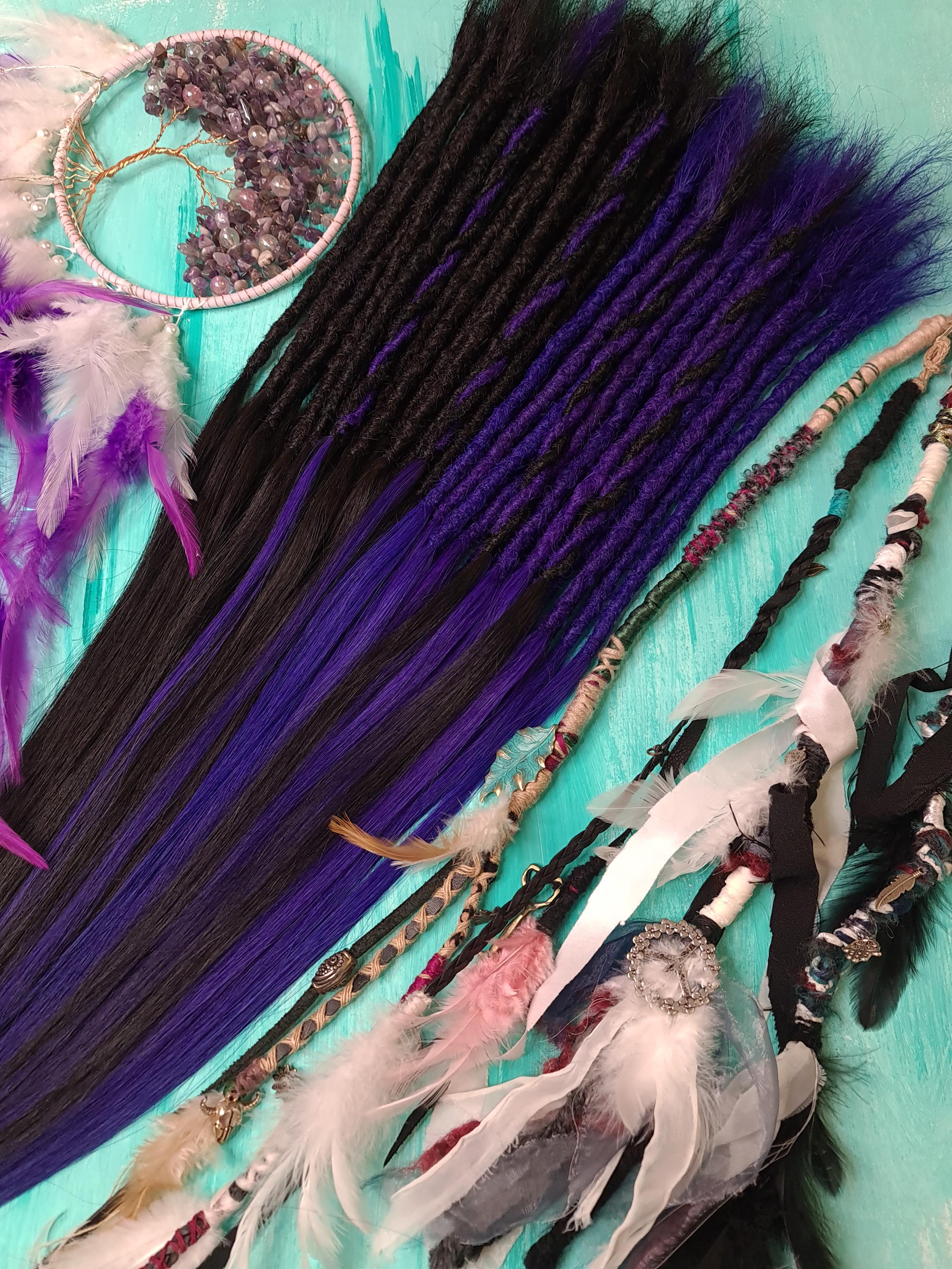 Custom Human Hair Dreadlock Extensions With Thick Ends - Etsy