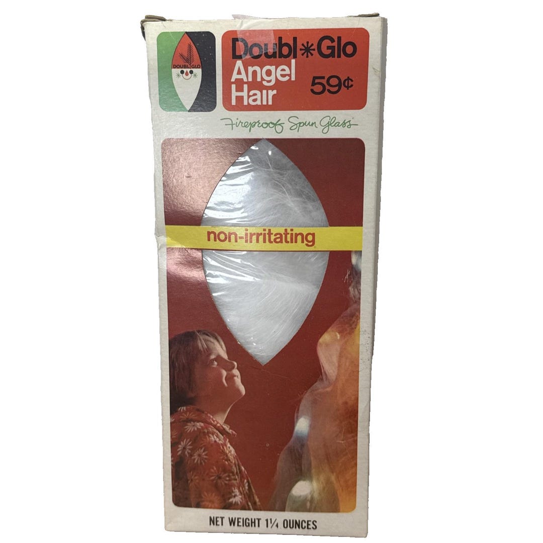 Vintage White Angel Hair Doubl Glo 1970s RARE Christmas Decor - Etsy