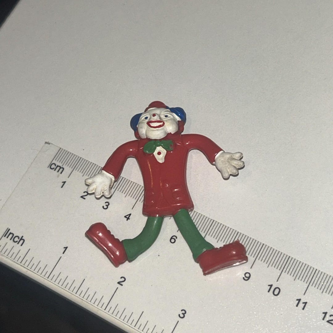 Vintage Clown Figure Flexible Pvc C-p Inc Bendable Clown Bendy - Etsy