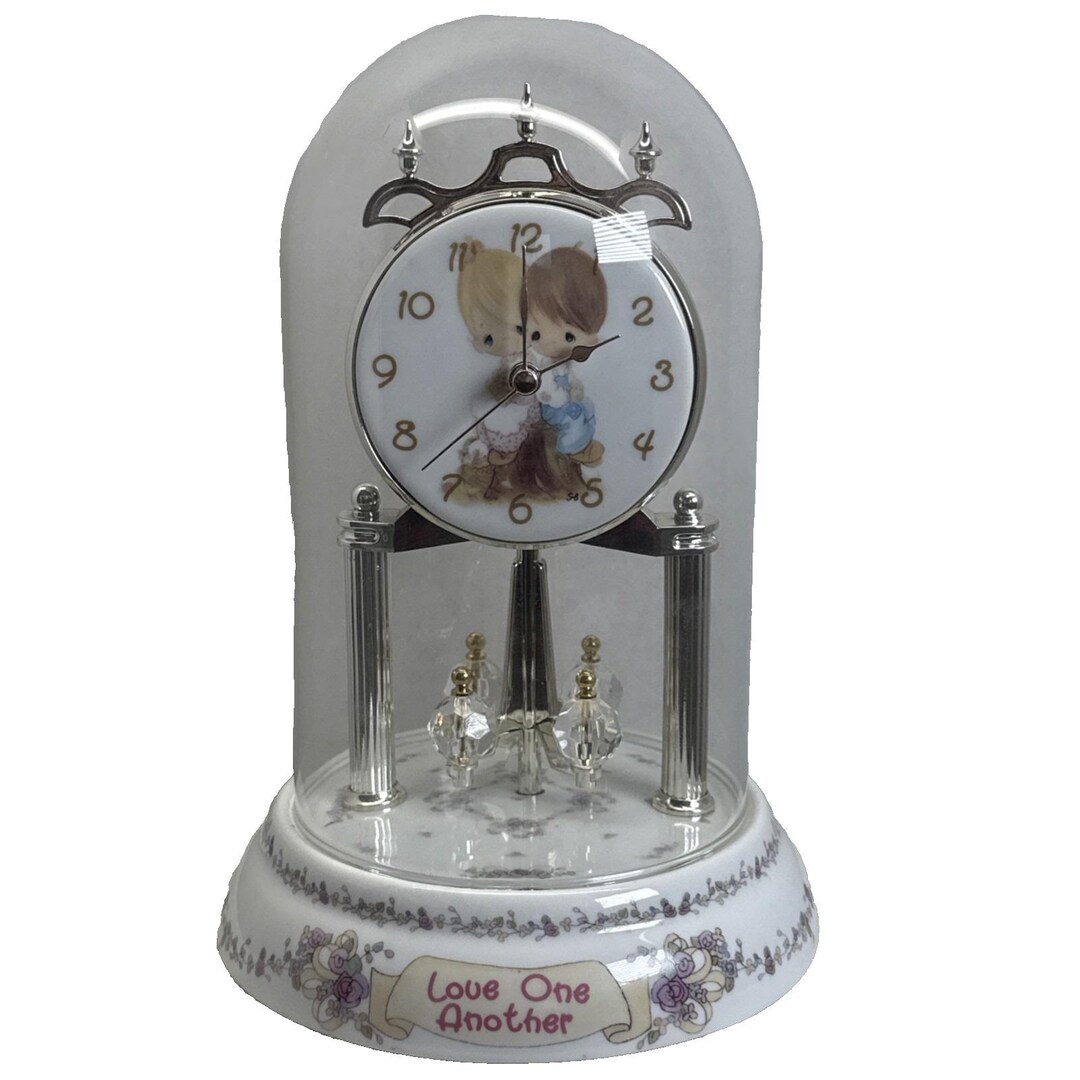 Precious Moments Porcelain Anniversary Dome Clock 2001 "love One ...
