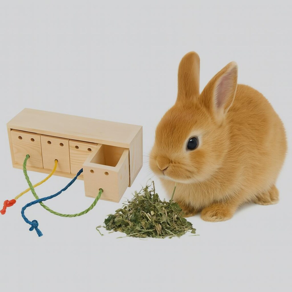 Enrichment Puzzle for Bunny and Guinea Pigs, Boredom Breaker, Forage ...