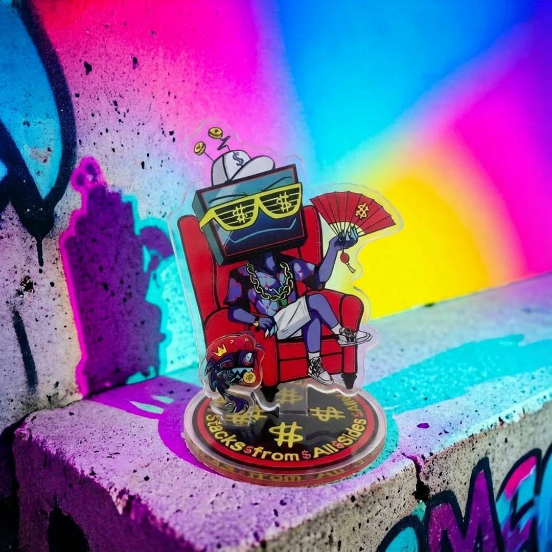 Hazbin Hotel Vox Standee,vox Keychain, Acrylic Standee, Vox Desk Decor ...