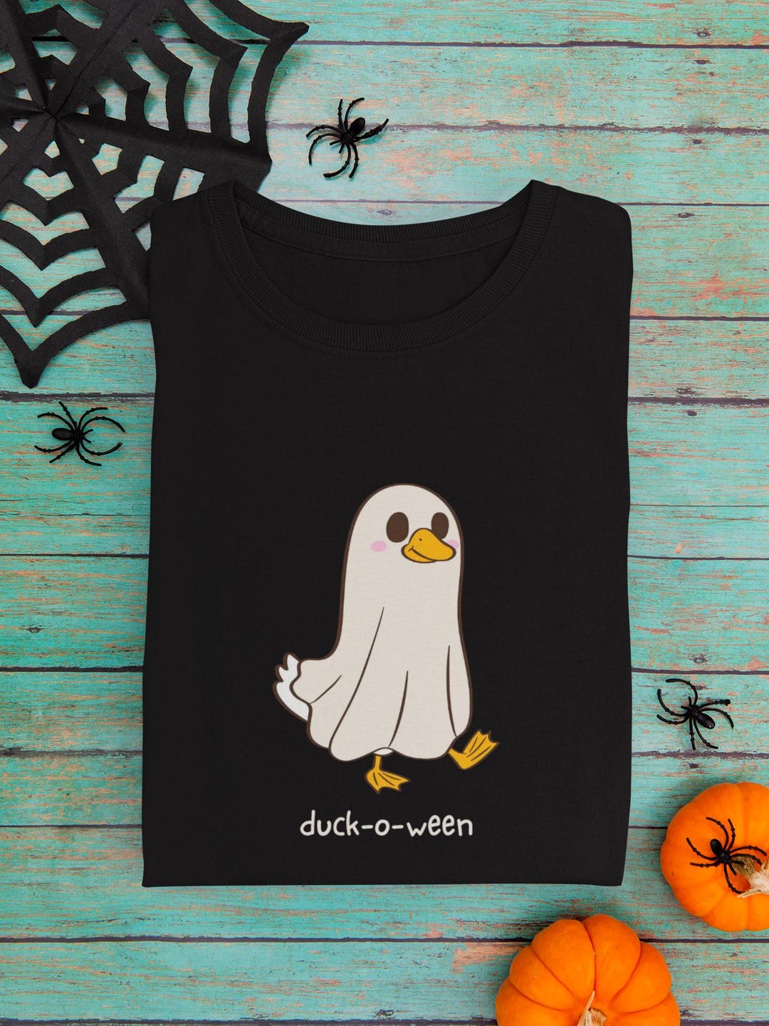 Ghostly Duck Illustration for Duck-o-ween Celebration - Etsy