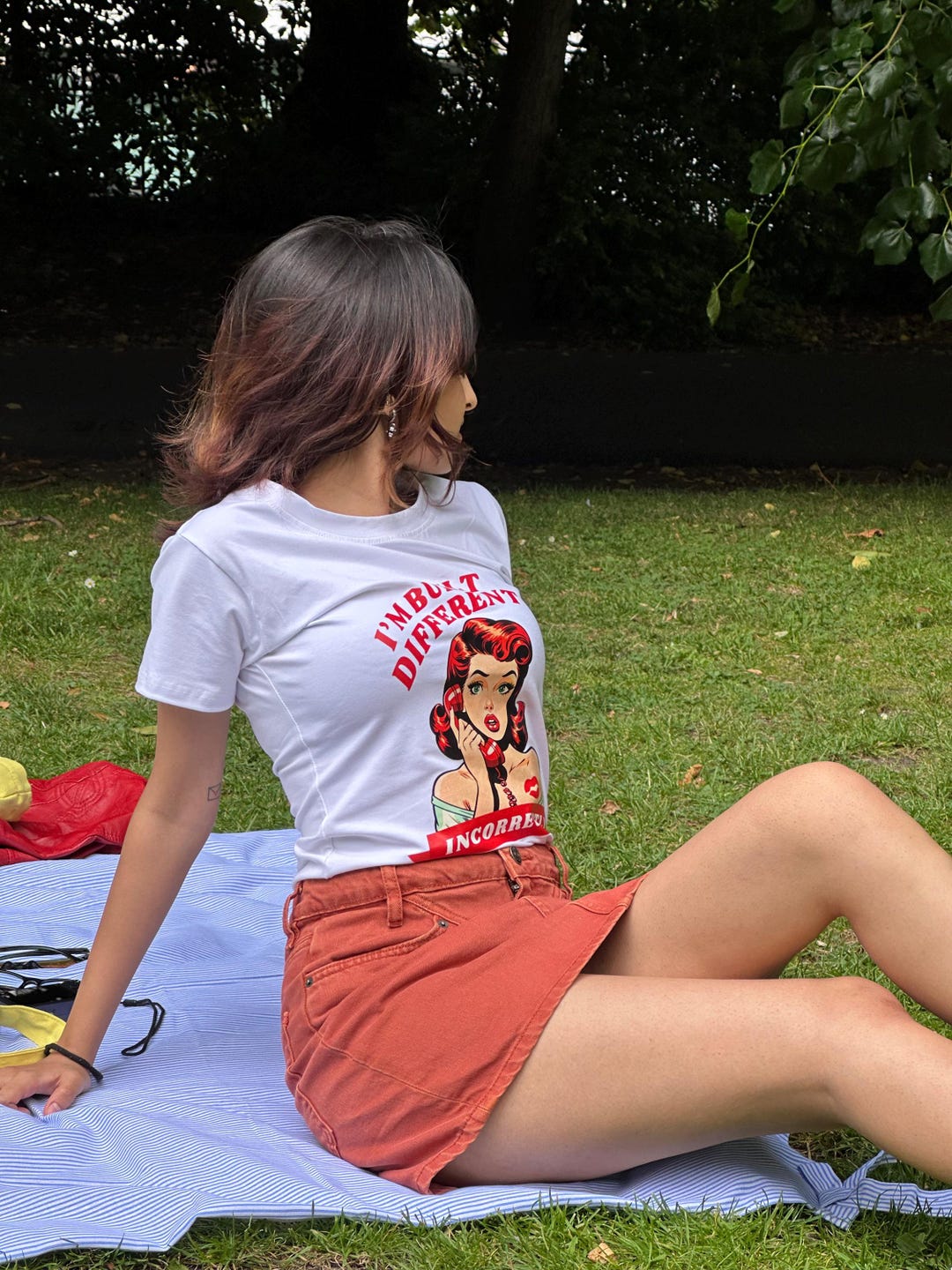 Built Different Incorrectly Shirt Y2K Funny Womens Tshirt Sarcastic ...