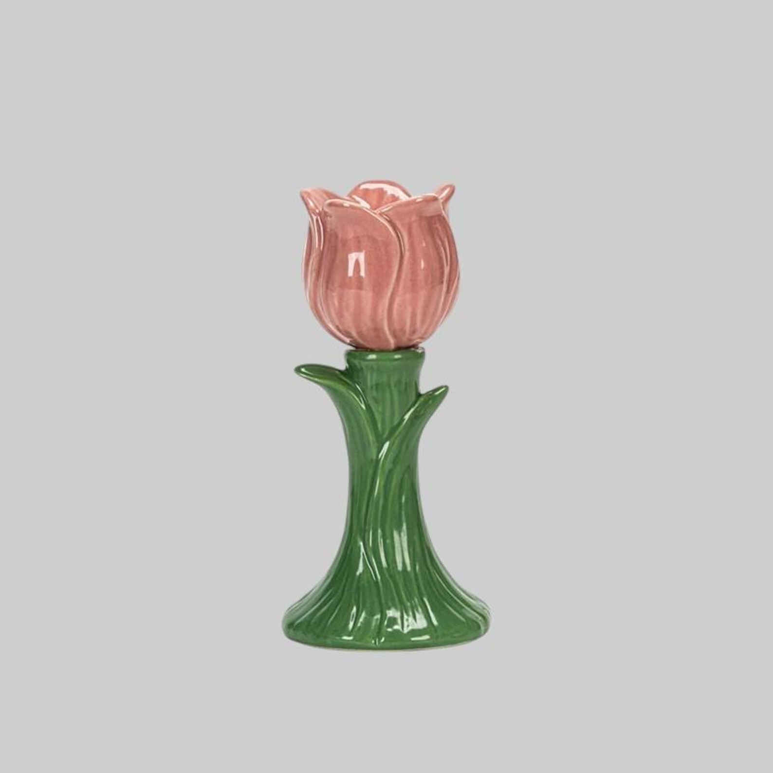 Ceramic Tulip Candle Holder: Floral Candlestick - Spring Decor - Etsy