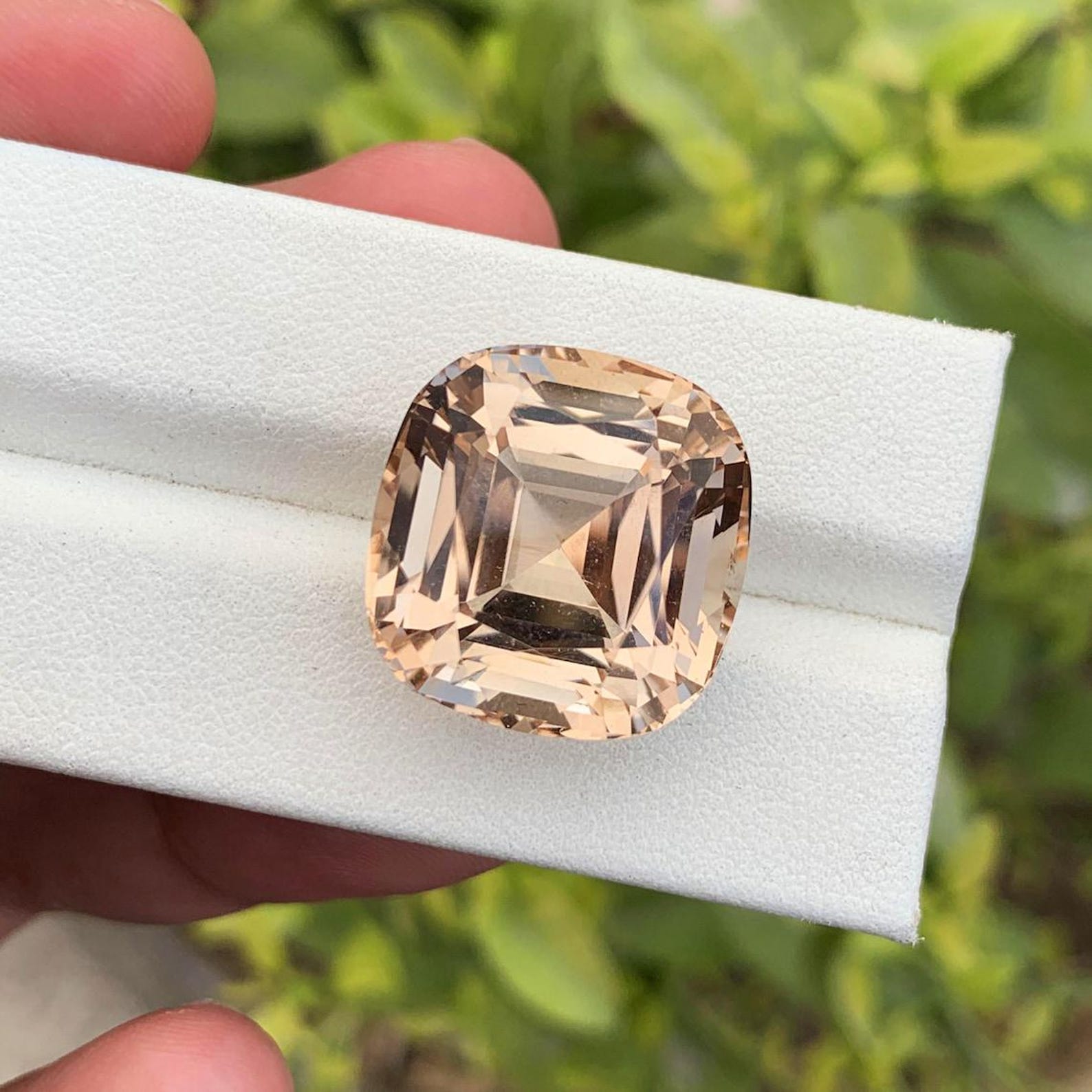 Peach Topaz Loose Gemstone for Jewelry Making, Imperial Topaz Stone, 38 ...