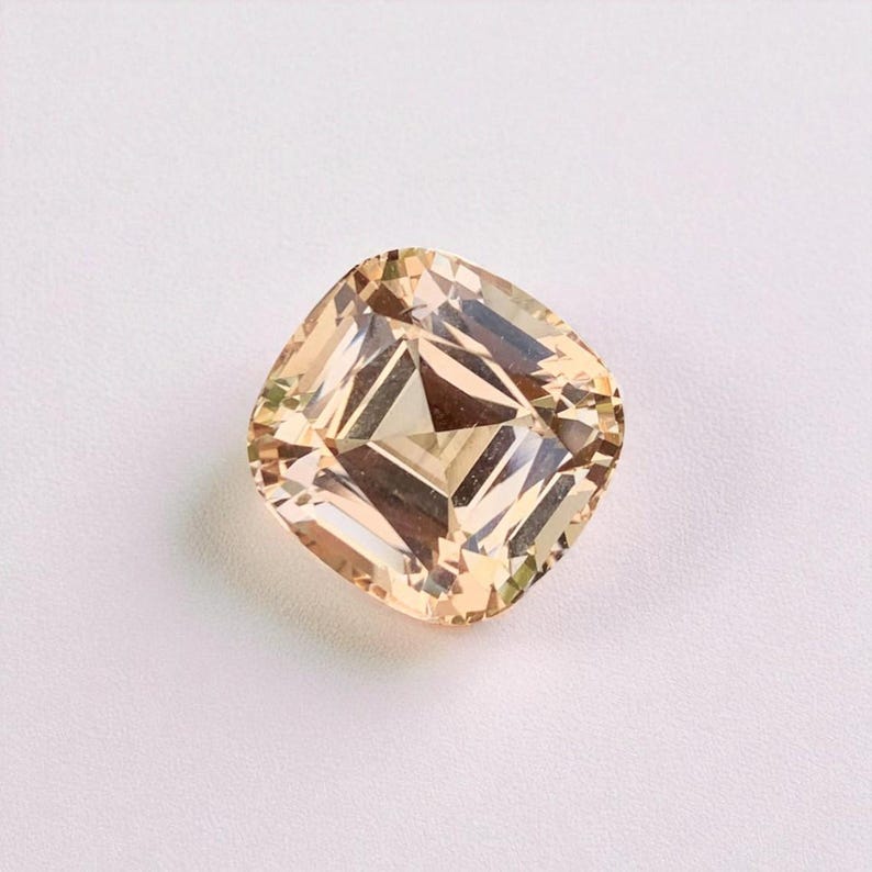Peach Topaz Loose Gemstone for Jewelry Making, Imperial Topaz Stone, 38 ...