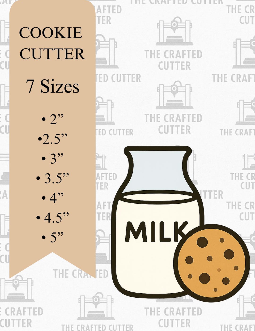 Milk and Cookies Cookie Cutter - Etsy