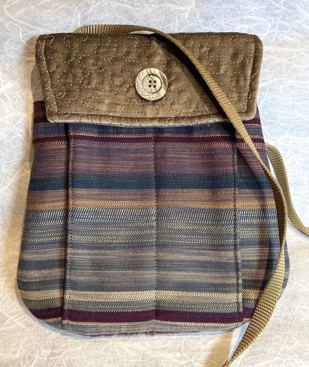 My Perfect Little Purse Small Cross Body Bag Small Earth Tones Stripe ...