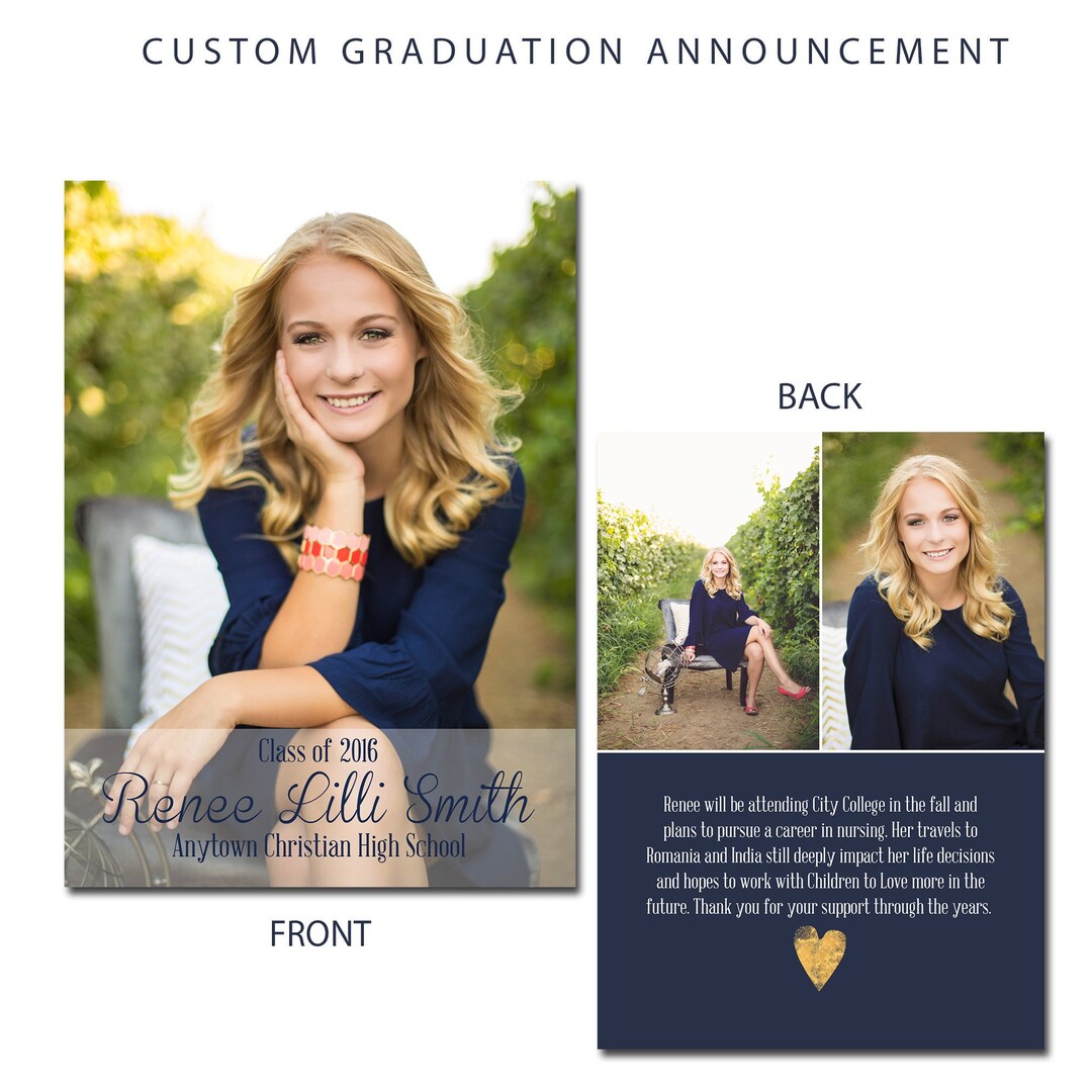 Graduation Announcement - Etsy