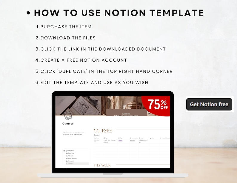 Ultimate Study Notion Planner Template School Assignment Tracker College Student Planner All in ...