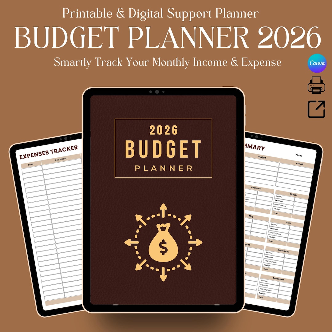 2026 Ultimate Planner, Finance Tracker, Budget Savings Challenge ...
