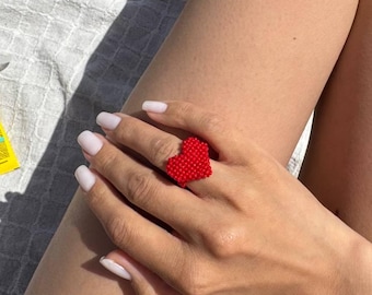 watermelon bead ring