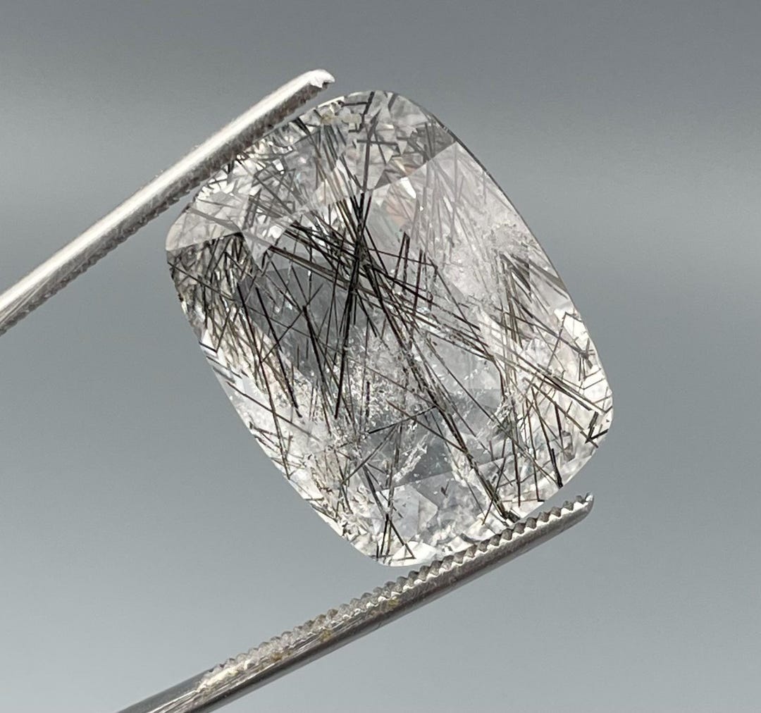 12.30. Carat Natural Rutile Quartz Color Top Fancy Cut Cushion From ...