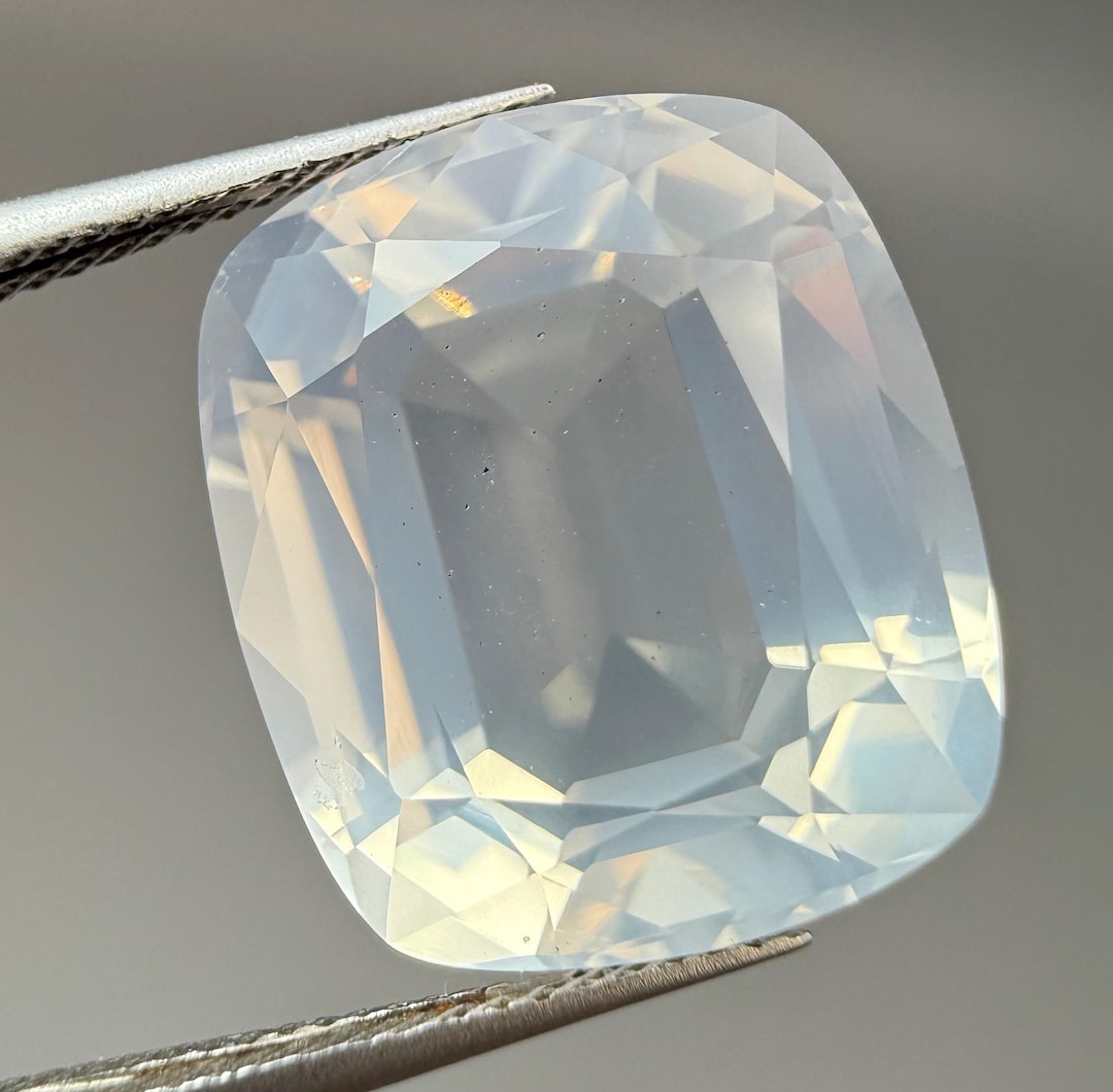 12.15 Carat Natural Milky Quartz Moonstone Bluish Color Top Cut From ...