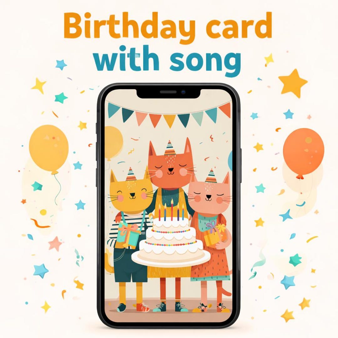 Adorable Dancing Cats Birthday Greeting | Sweet Animated Video With ...