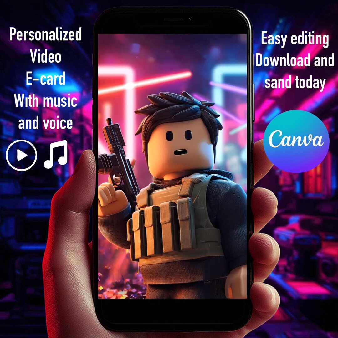 Editable Laser Tag Animated Invitation, Canva Template, Digital ...