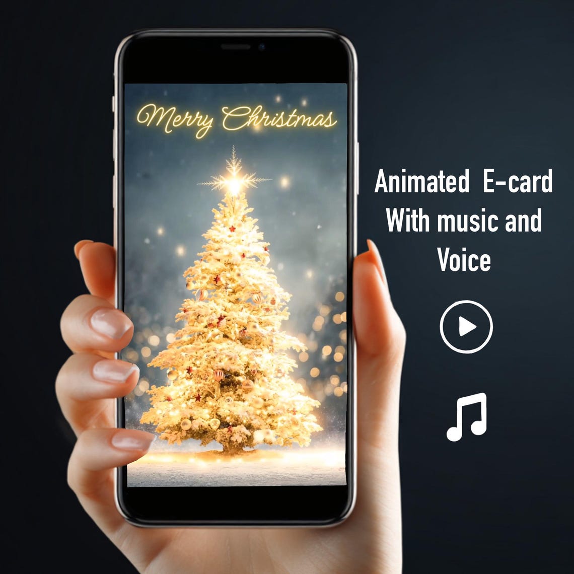 Magic Christmas Video Card | Animated Holiday Greeting With Music and ...