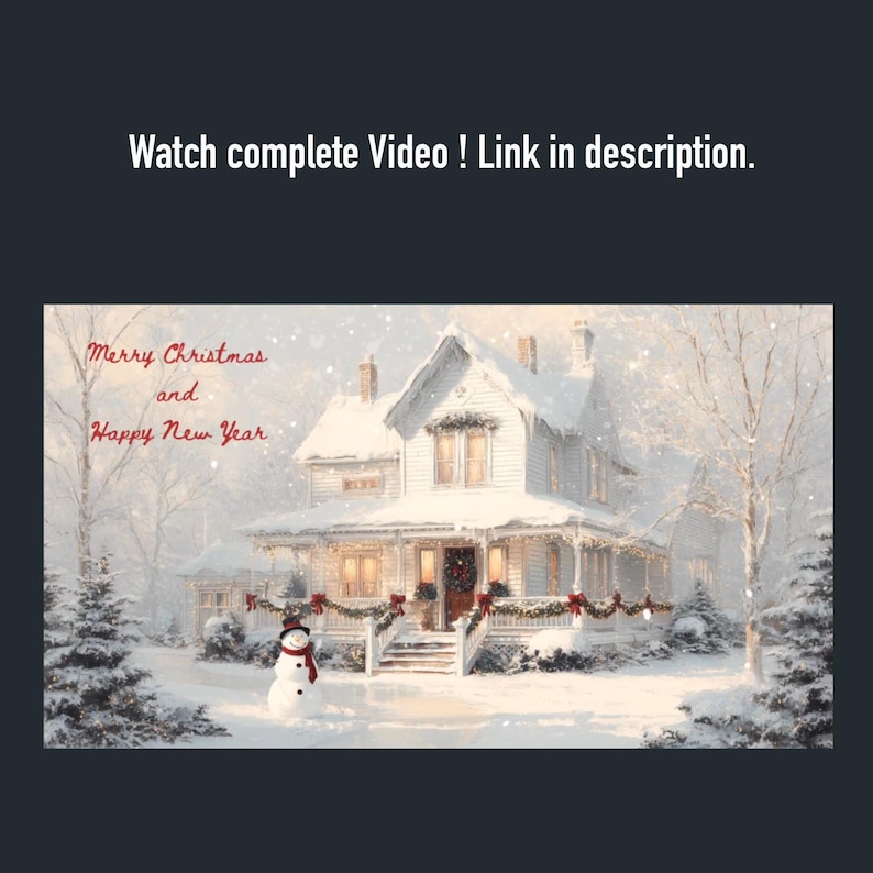Editable Christmas Animated Ecard With Music | Holiday Digital Message ...