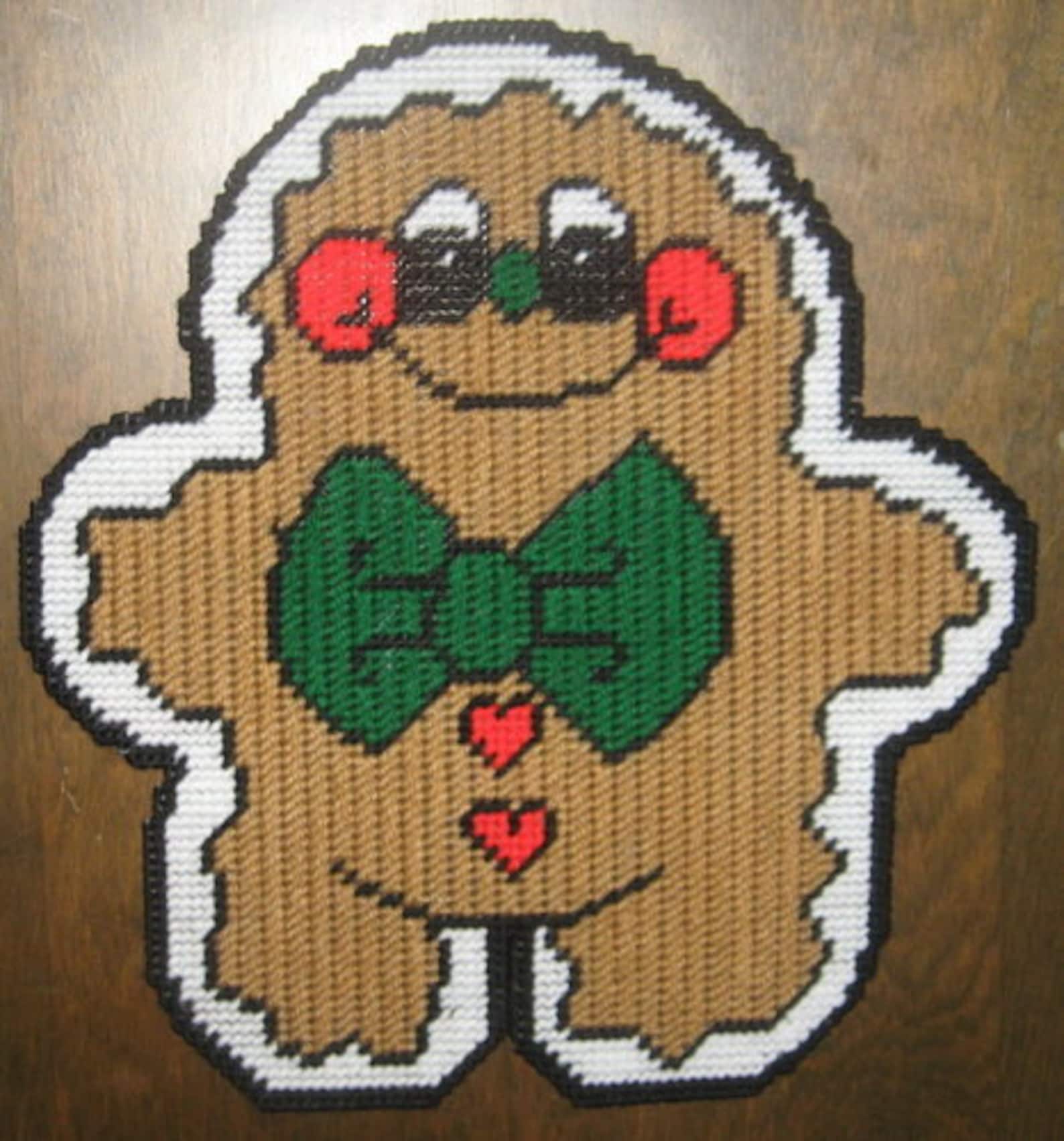 Gingerbreadman Plastic Canvas Pattern - Etsy