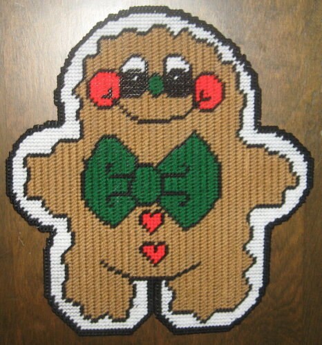 Gingerbreadman Plastic Canvas Pattern - Etsy