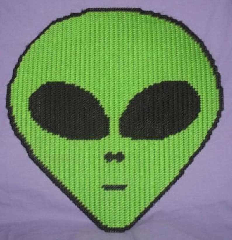 Alien Head Plastic Canvas Pattern - Etsy