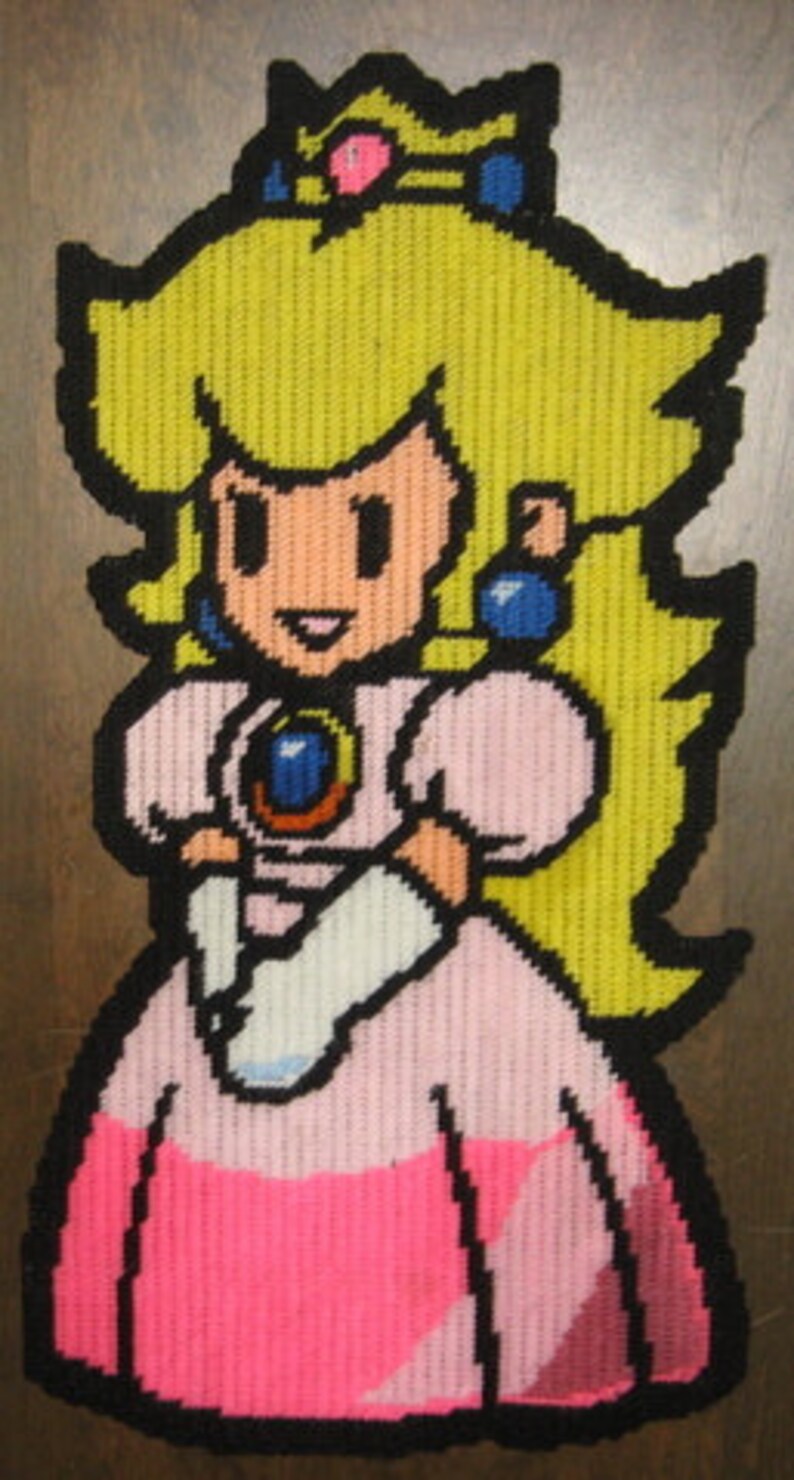 Princess Peach Plastic Canvas Pattern - Etsy
