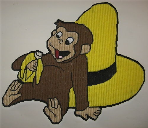 Curious George 2 Plastic Canvas Pattern - Etsy