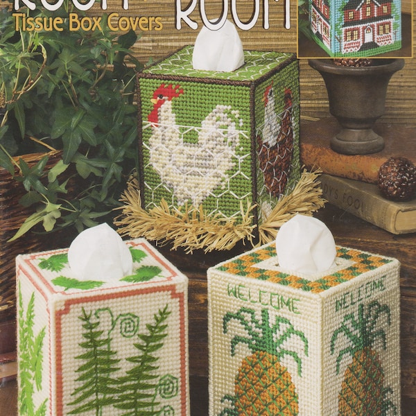 Plastic Canvas Patterns Tissue Box - Etsy