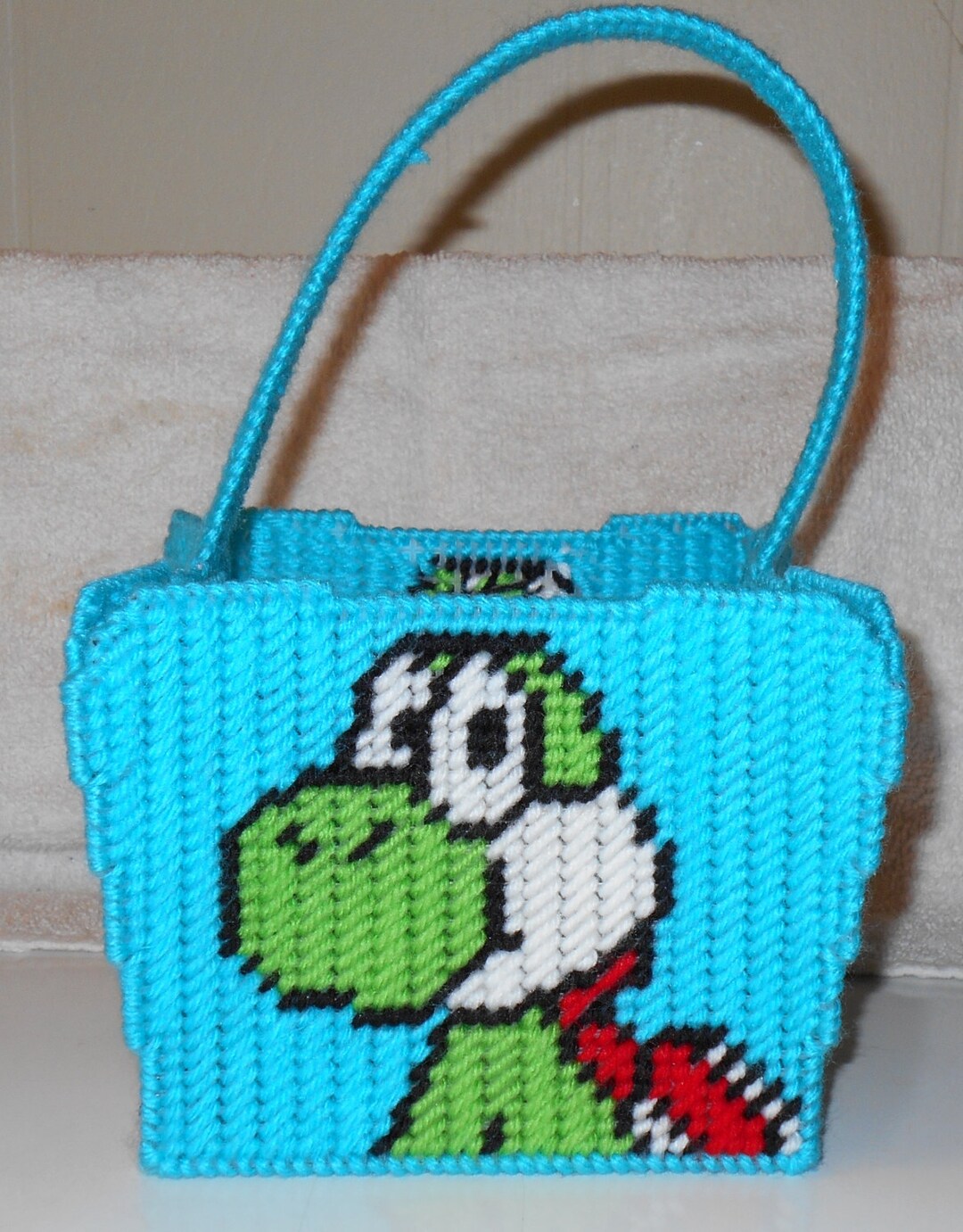 Yoshi Easter Basket Plastic Canvas Pattern - Etsy