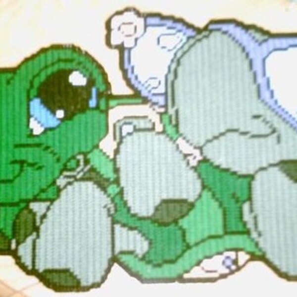 Plastic Canvas Turtle Pattern - Etsy