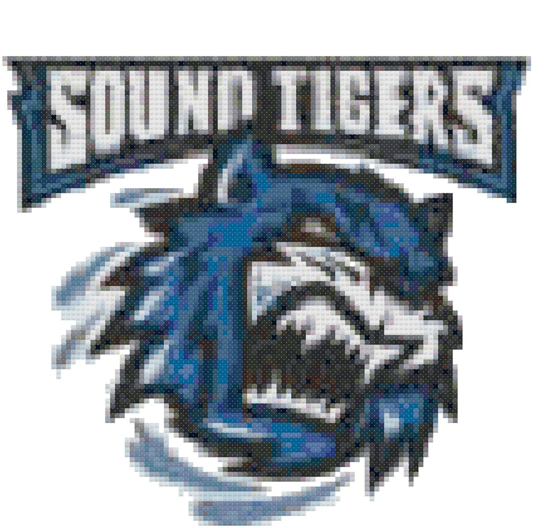 AHL Bridgeport Sound Tigers Logo Cross Stitch Pattern - Etsy