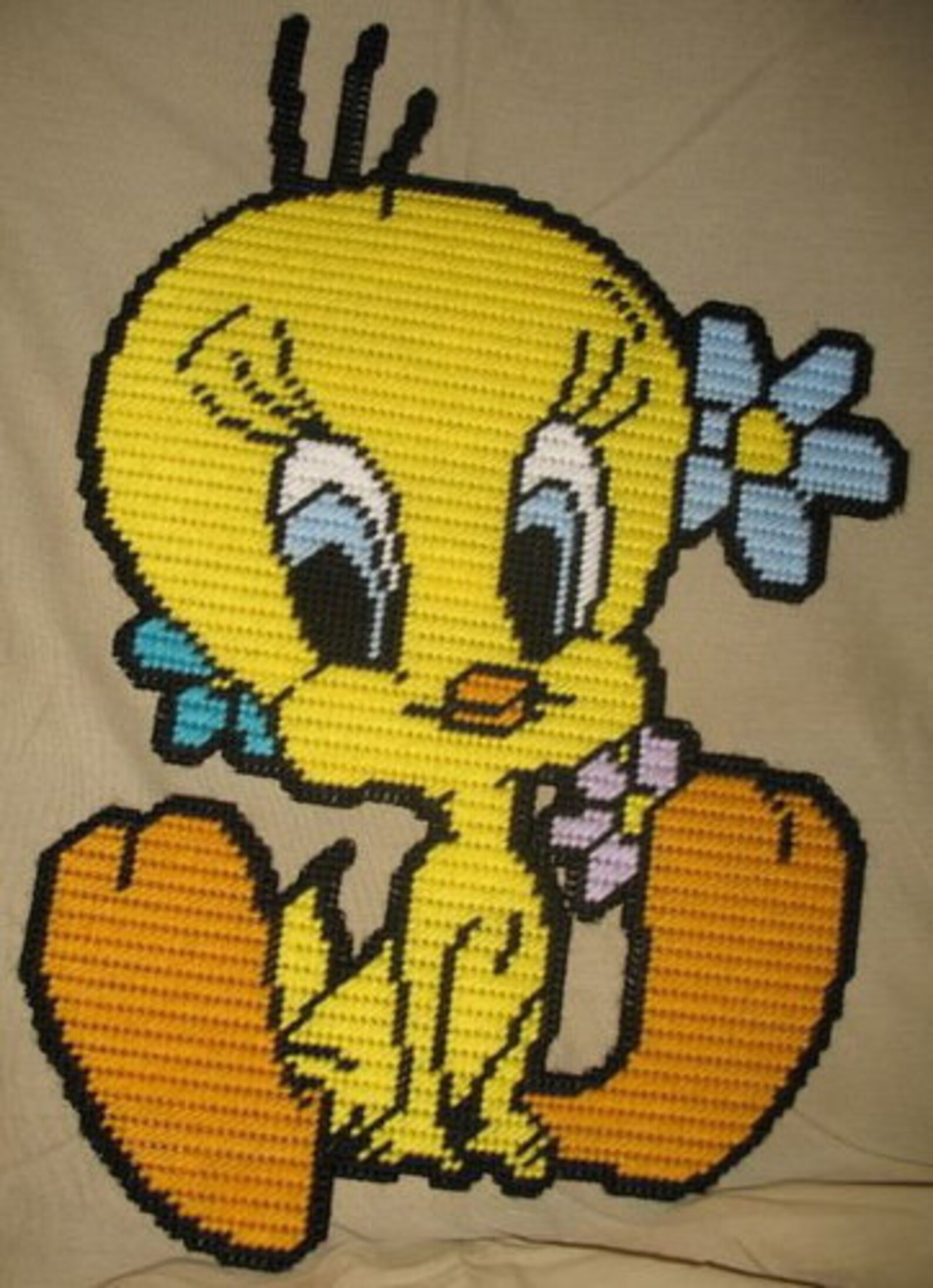 Flower Tweety Plastic Canvas Pattern - Etsy