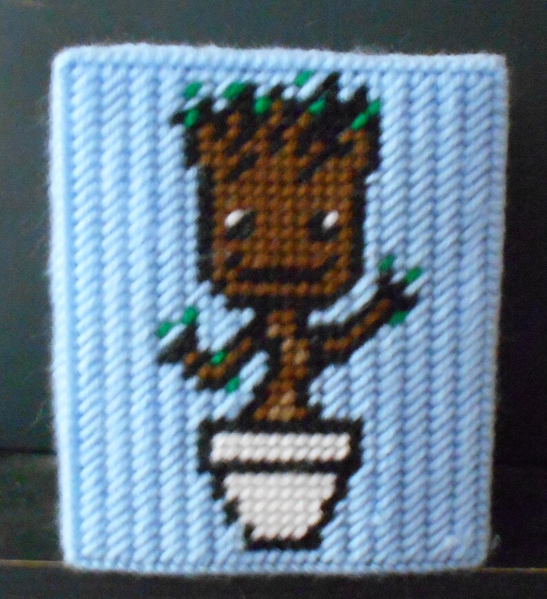 I Am Groot Tissue Box Cover Plastic Canvas Pattern - Etsy France