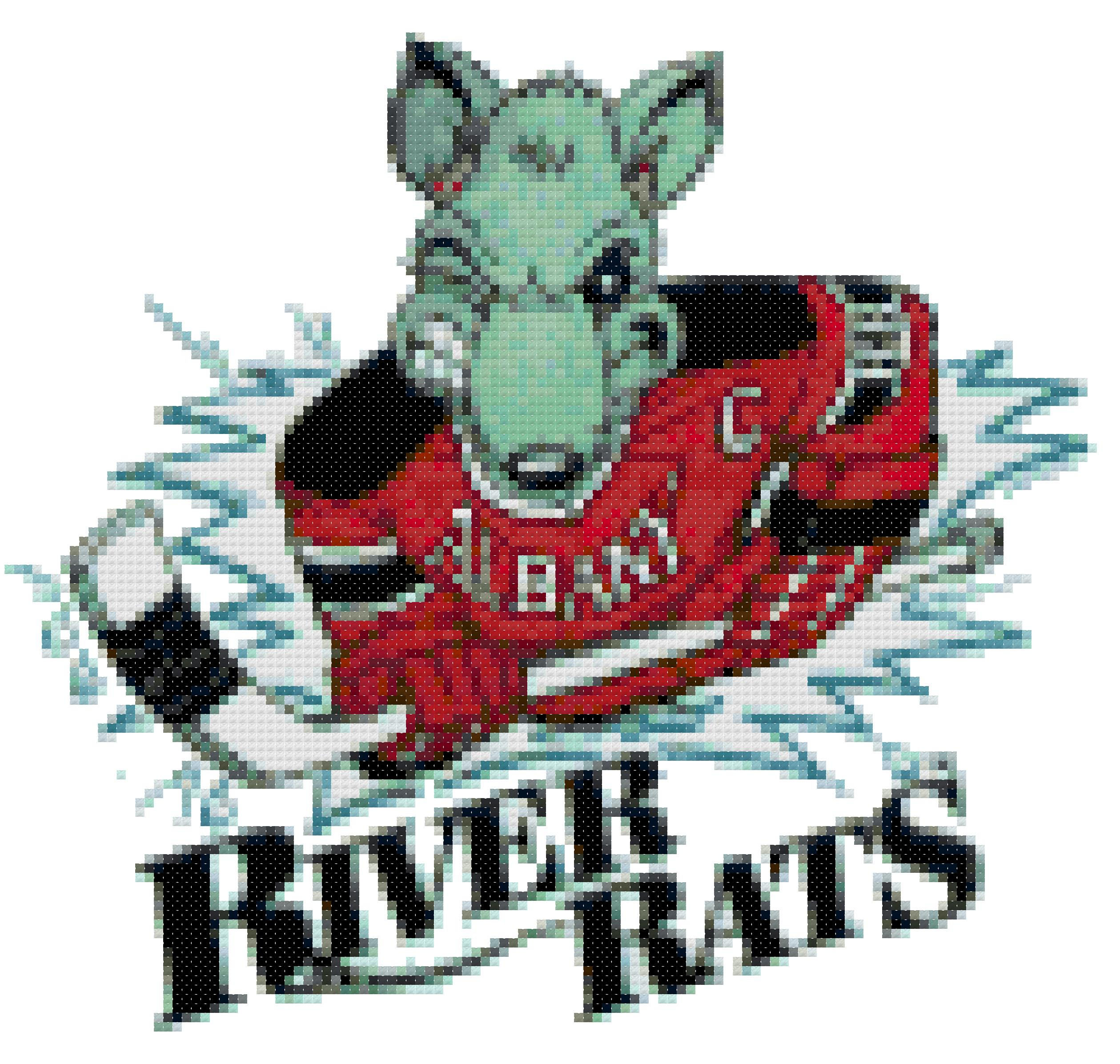 AHL Albany River Rats Logo Cross Stitch Pattern - Etsy