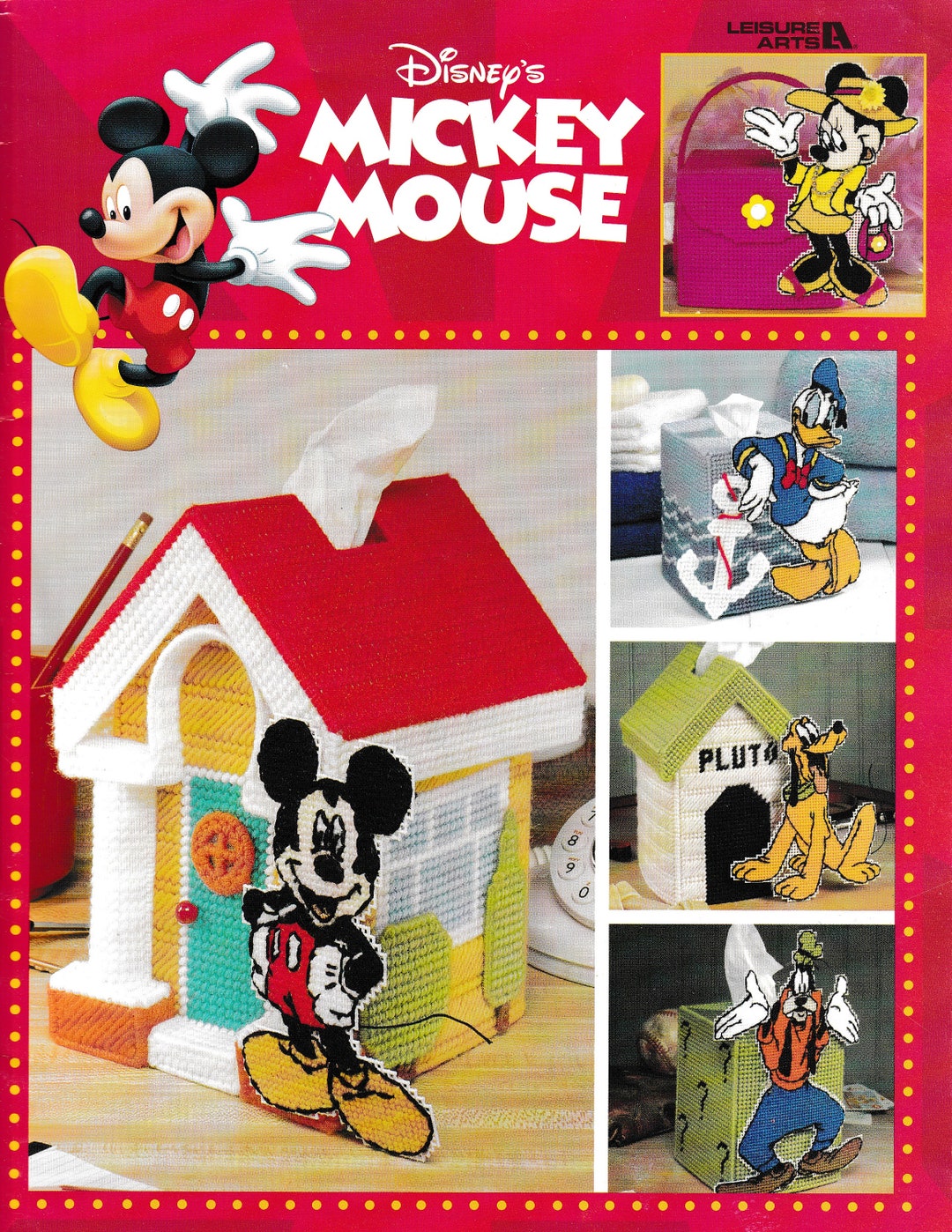 Mickey Mouse Tissue Covers Plastic Canvas Pattern PDF Download - Etsy UK