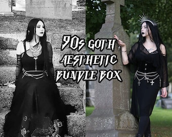 Goth 90s Vampire Mystery Bundle Curated Style Aesthetic Box 7 Pieces - Etsy