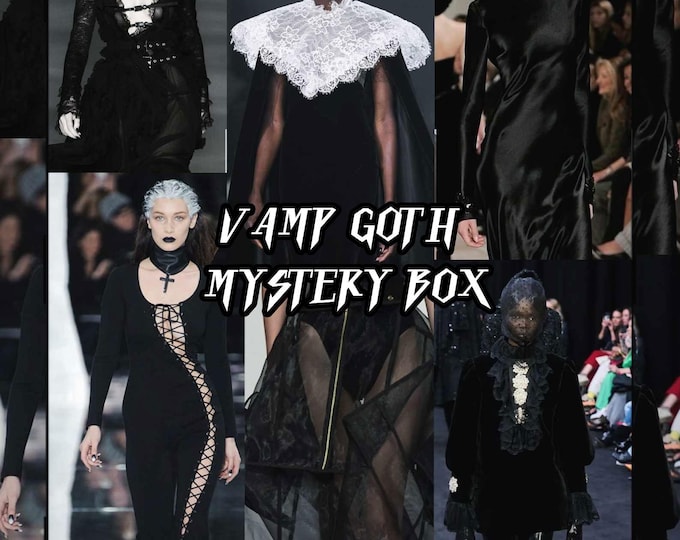 Goth Vamp Dark Aesthetic Mystery Bundle Gothic Curated Style Box - Etsy