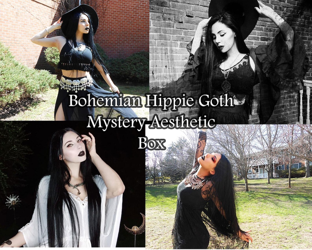 Goth Bohemian Ethereal Hippie Mystery Aesthetic 5 Piece Clothing Box ...