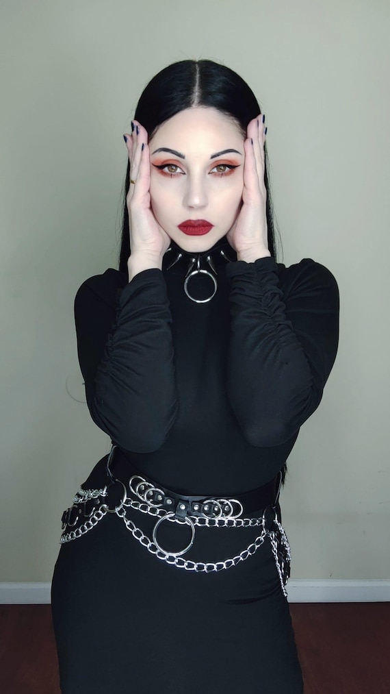 Modern Goth Minimalist Aesthetic Bundle Box Dress Bla… - Gem