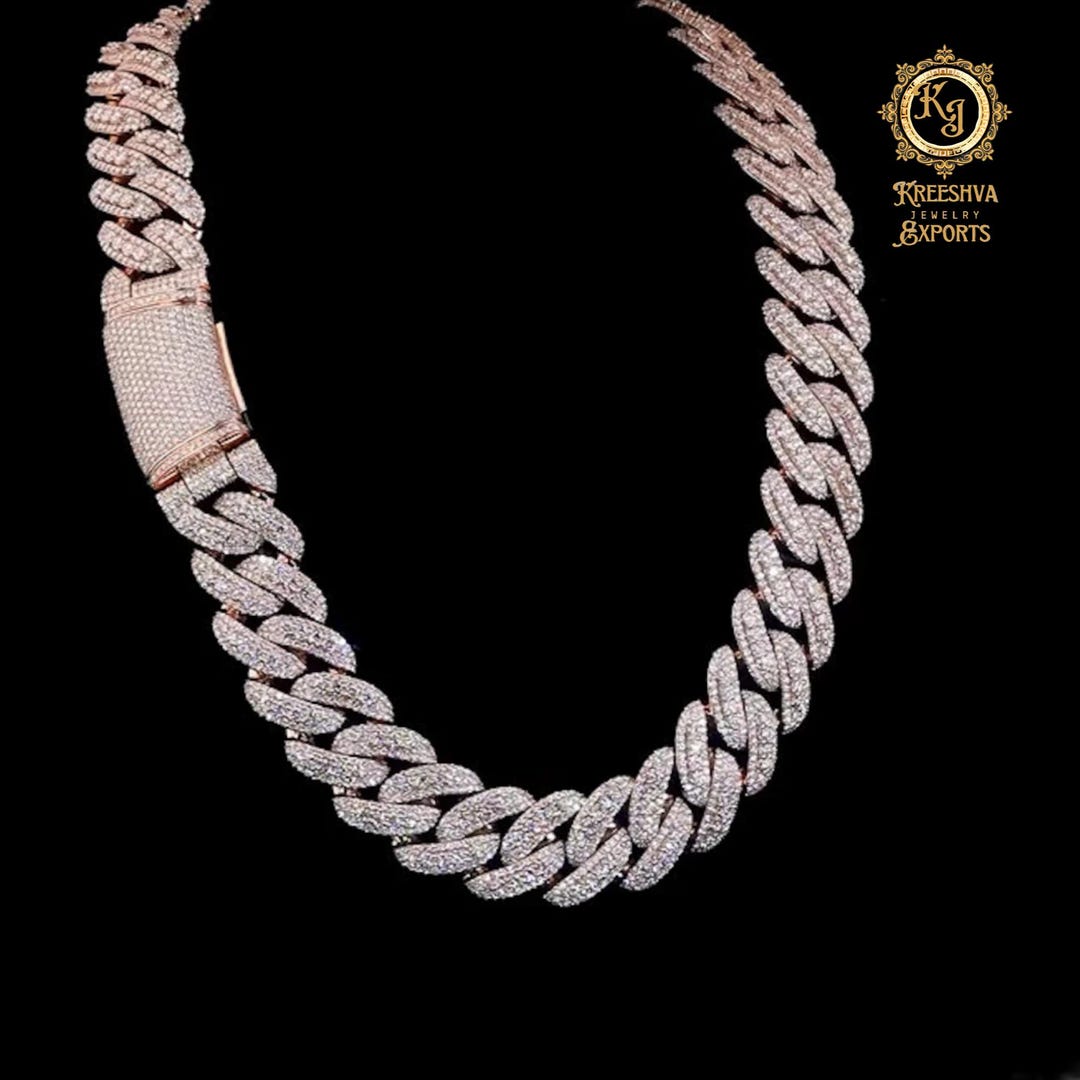 Cuban Link Chain, Hip Hop Bling Rapper Chain, Gift for Him & Her, Cuban ...