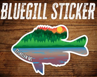 Bluegill, Bluegill Decal, Bluegill Sticker, Panfish - Etsy