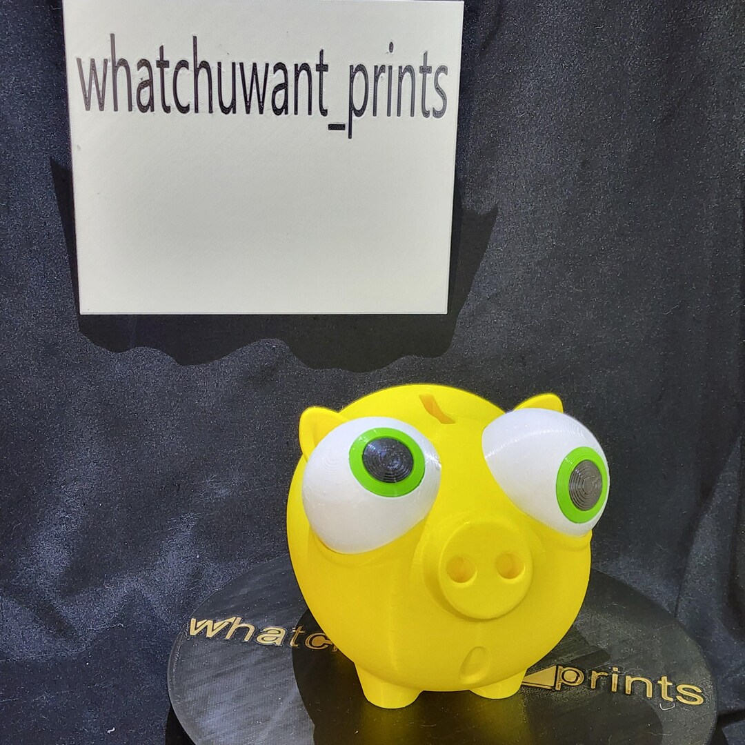 Goofy Eyes Piggy Bank - Etsy