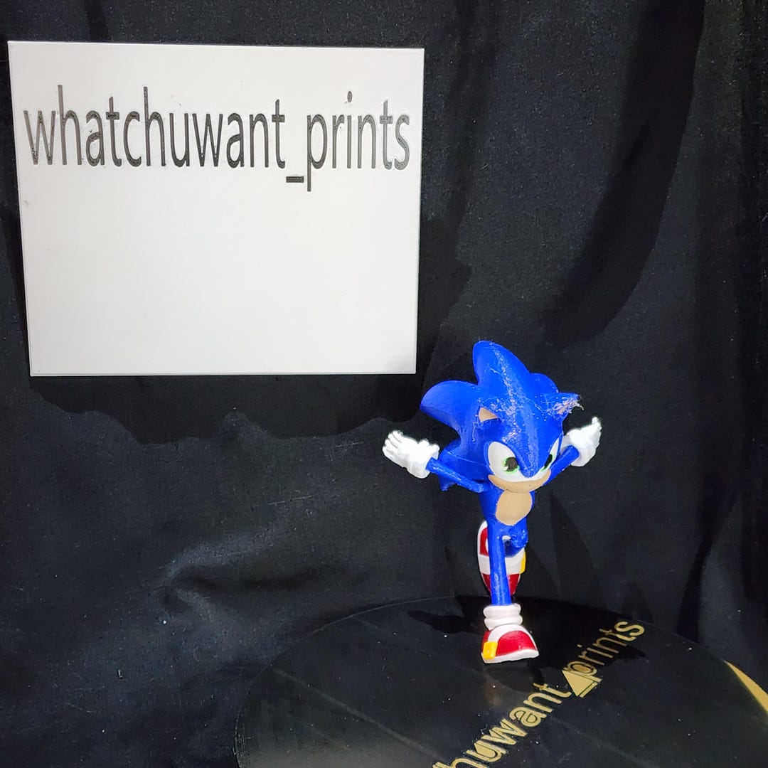 Sonic the Hedgehog Figure - Etsy