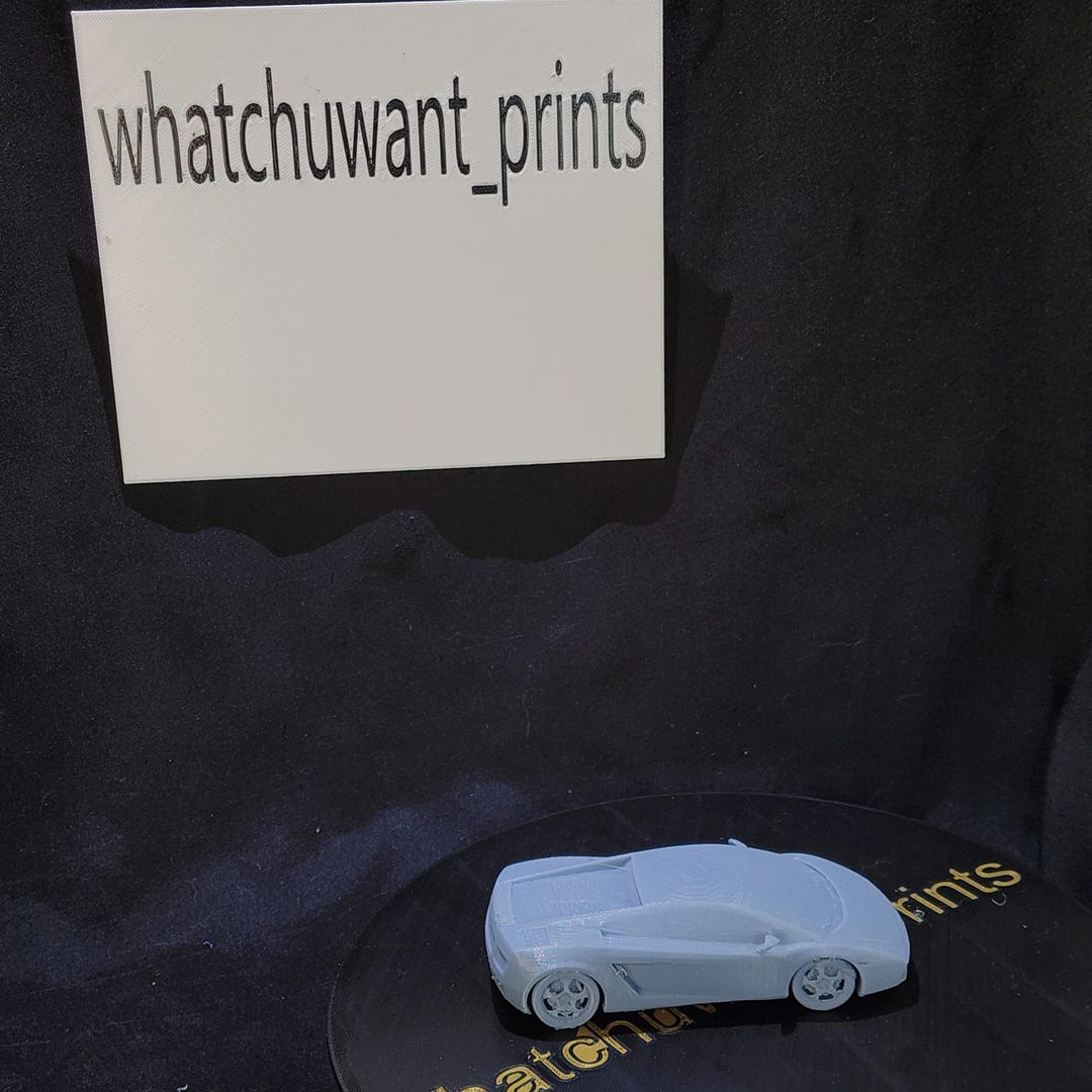 3D Printed Lambo Car Model - Etsy