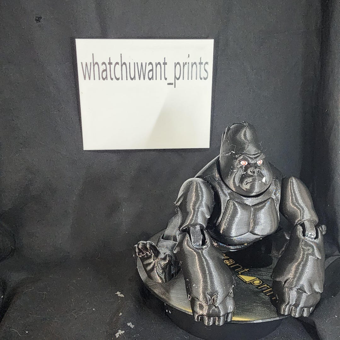 Articulating Gorilla With Tooth - Etsy